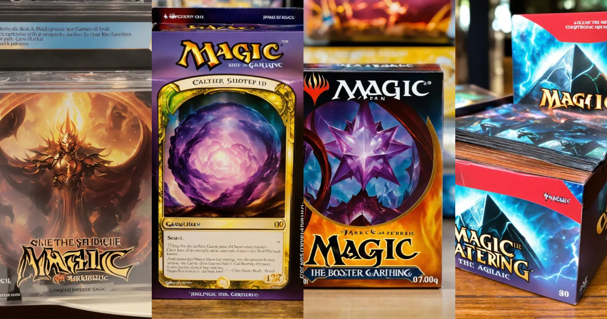 Lexica - A photo of a sealed booster box of Magic The Gathering cards ...