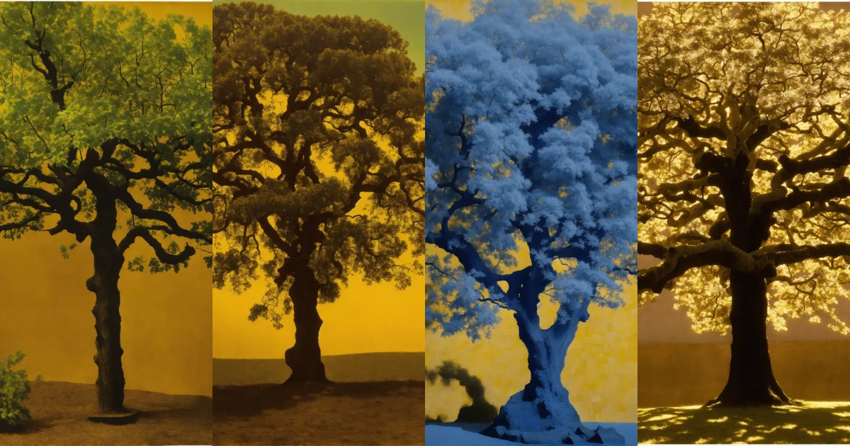 Lexica - A tree picasso cubism photography in style anna atkins ...